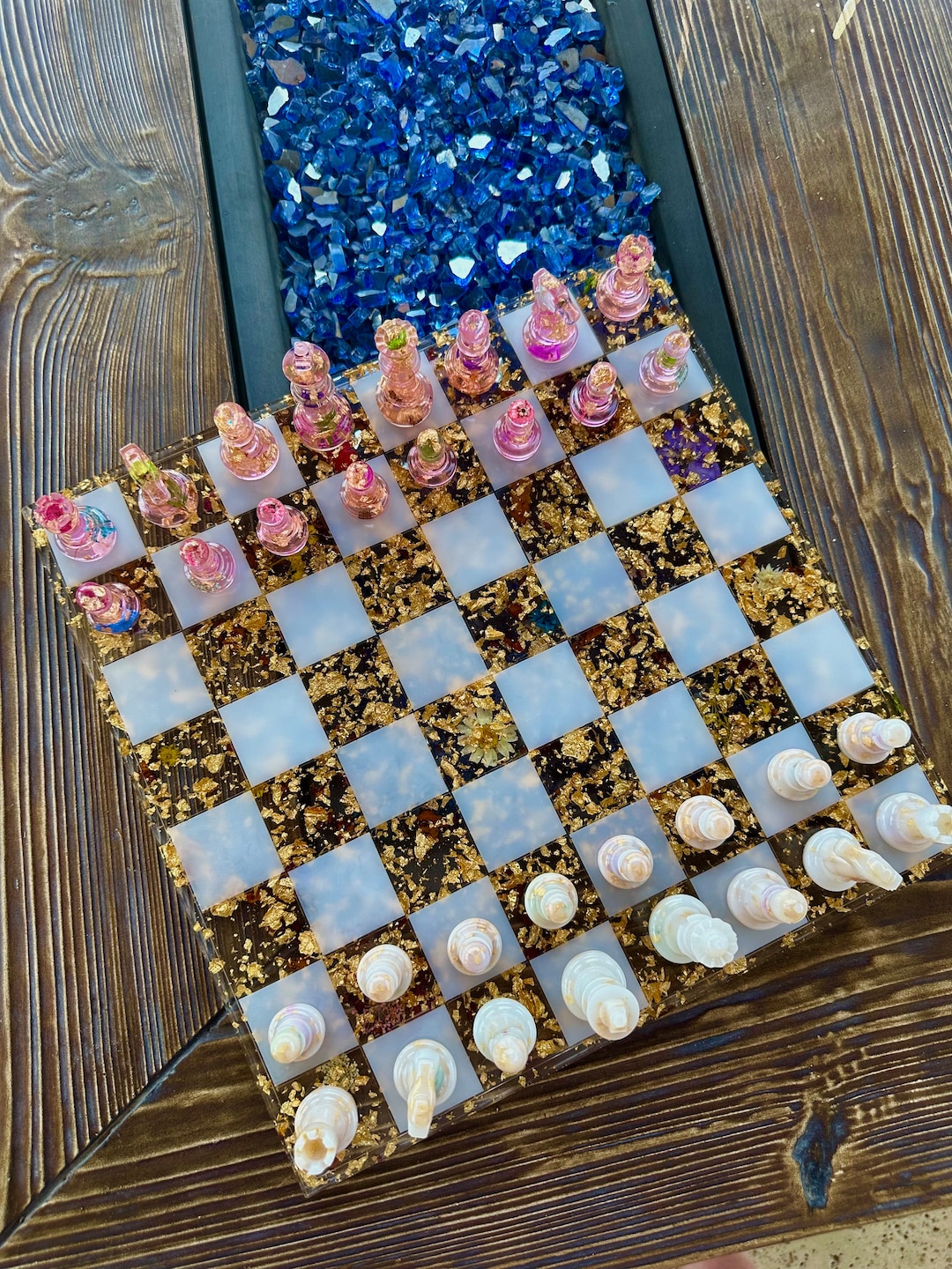 Resin Chess Set - Etsy