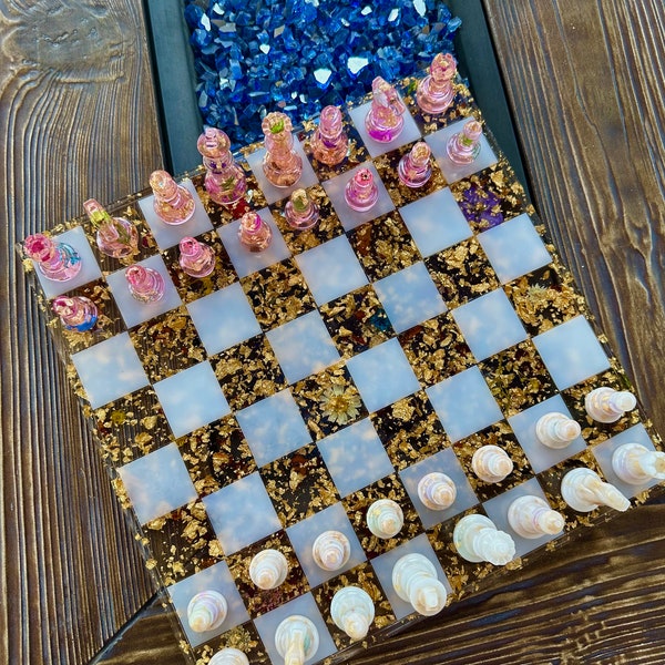 Resin Chess Set - Etsy