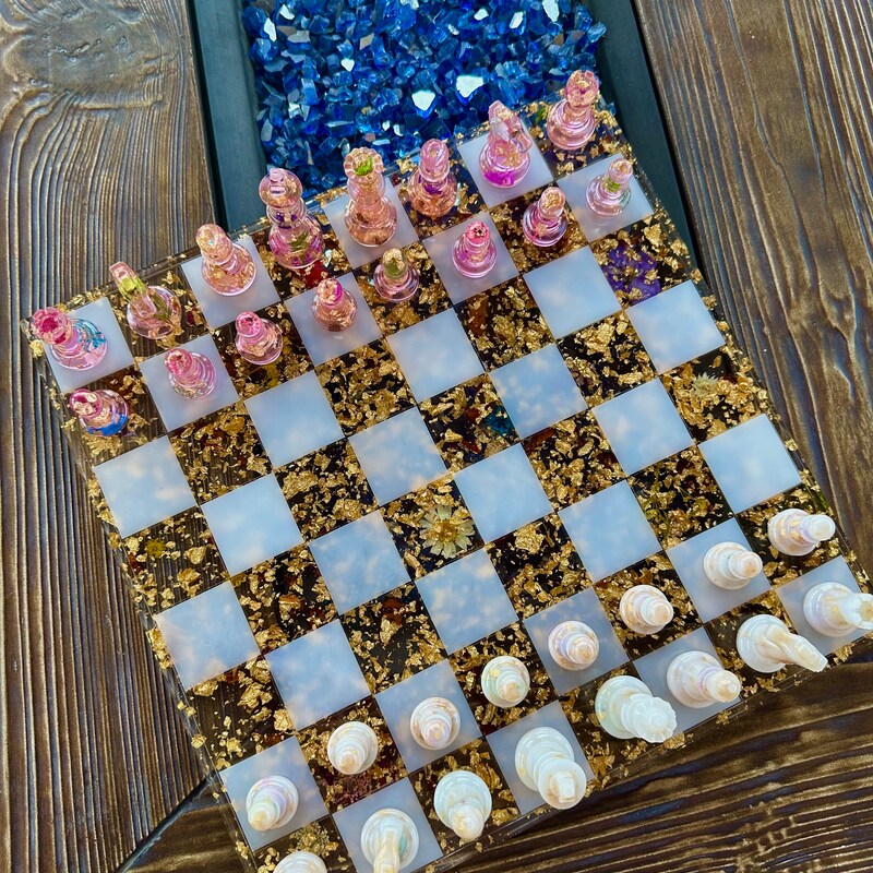 Resin Chess Set - Etsy