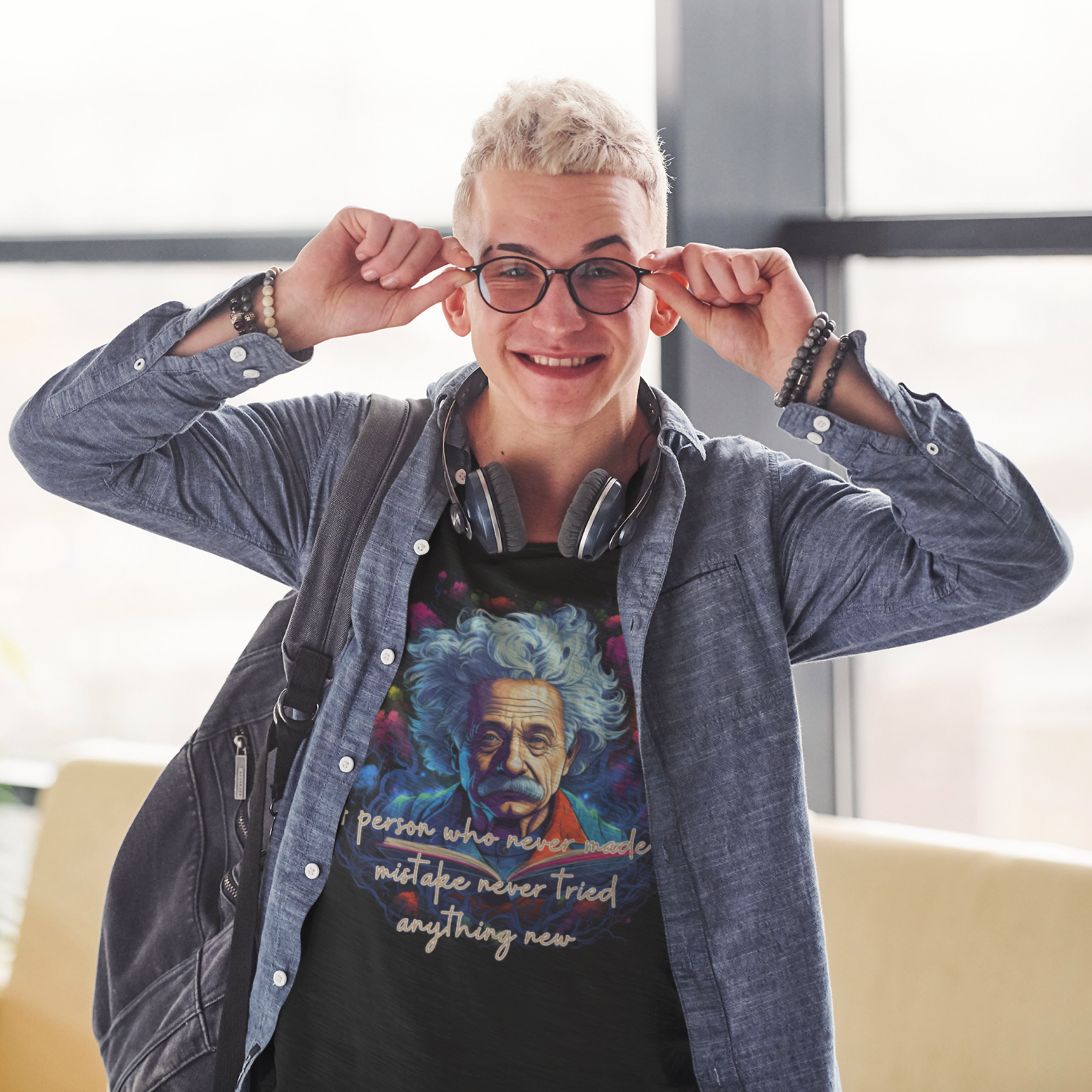 Einstein Shirt, Albert Einstein Famous Quote Shirt, Motivational Shirt ...