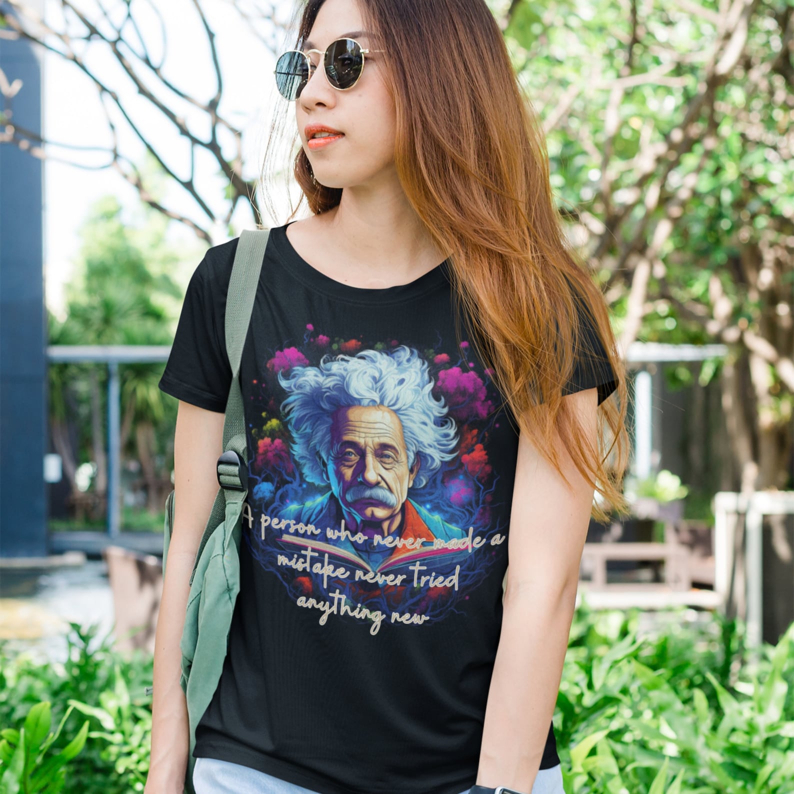 Einstein Shirt, Albert Einstein Famous Quote Shirt, Motivational Shirt ...