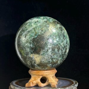 DIOPTASE PYRITE QUARTZ, Crystal Sphere, Gift, Collector, Decor - Etsy