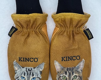 Hand Painted Colorful Pansy and Peony Custom Kinco Mittens - Etsy