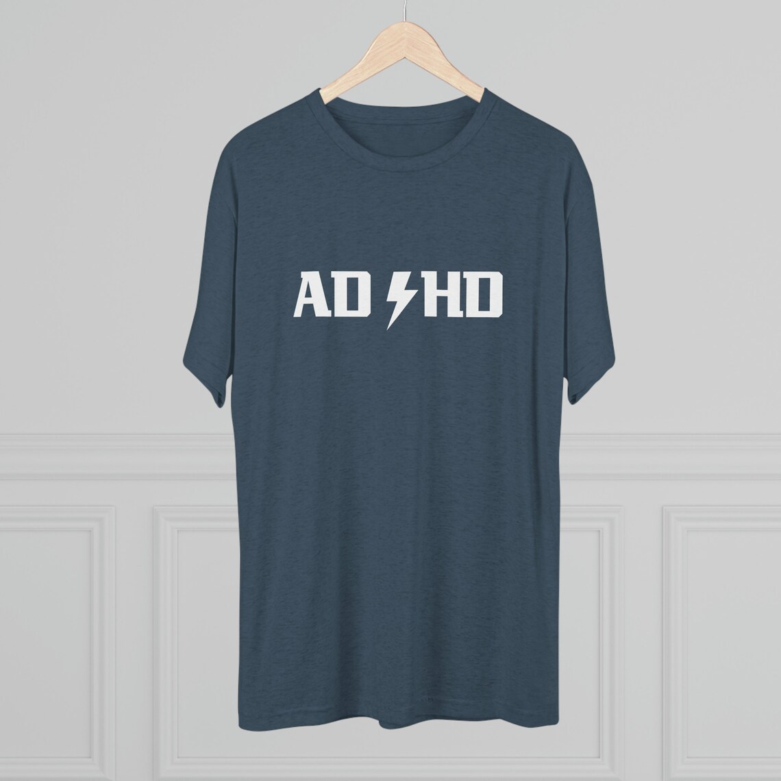ADHD and Proud T-shirt; Classic AD HD Soft and Funny Tee; (white Font ...