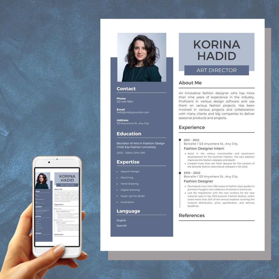 Canevas de MODÈLE de CV. Modèle de CV professionnel. Exécutif ...