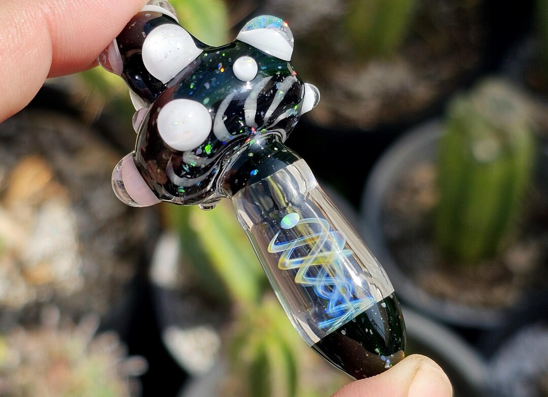 Crushed Opal & Floating Opal Blacklight Reactive Mushroom Pendant - Etsy