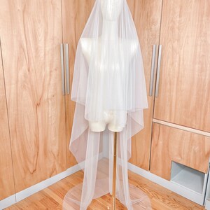 Wedding Drop Veil, Sheer Drop Veil, Sheer Drop Bridal Veil - Etsy