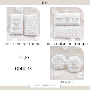 Three Slot Ring Box, Ring Box Wedding Triple, Velvet Ring Box Triple, 3 ...