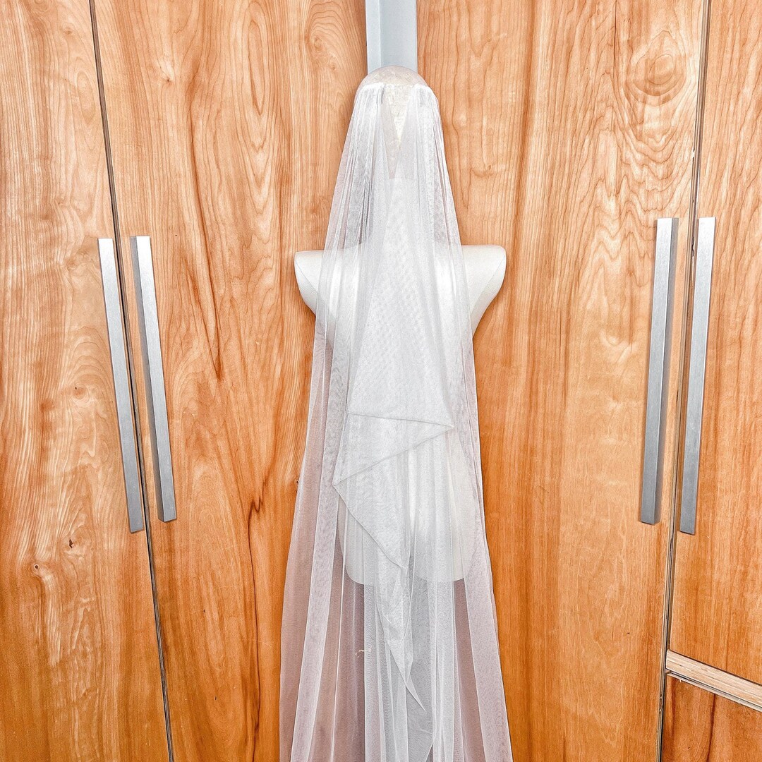 Draped Veil, Draping Veil, Soft Draped Veil, Short Drape Veil, Bridal ...