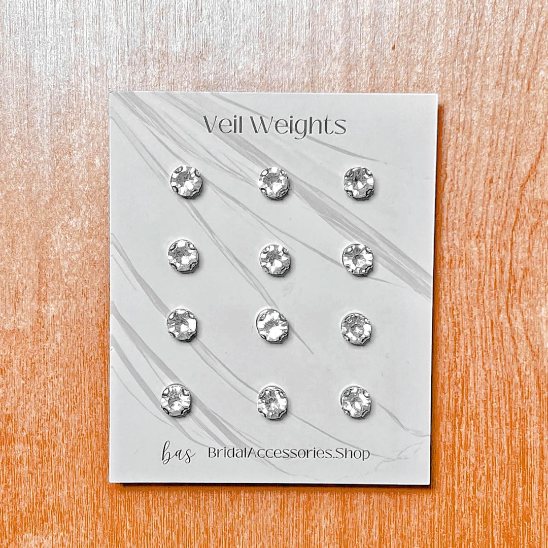 Crystal Veil Weights, Wedding Veil Weights, Magnetic Veil Weights ...