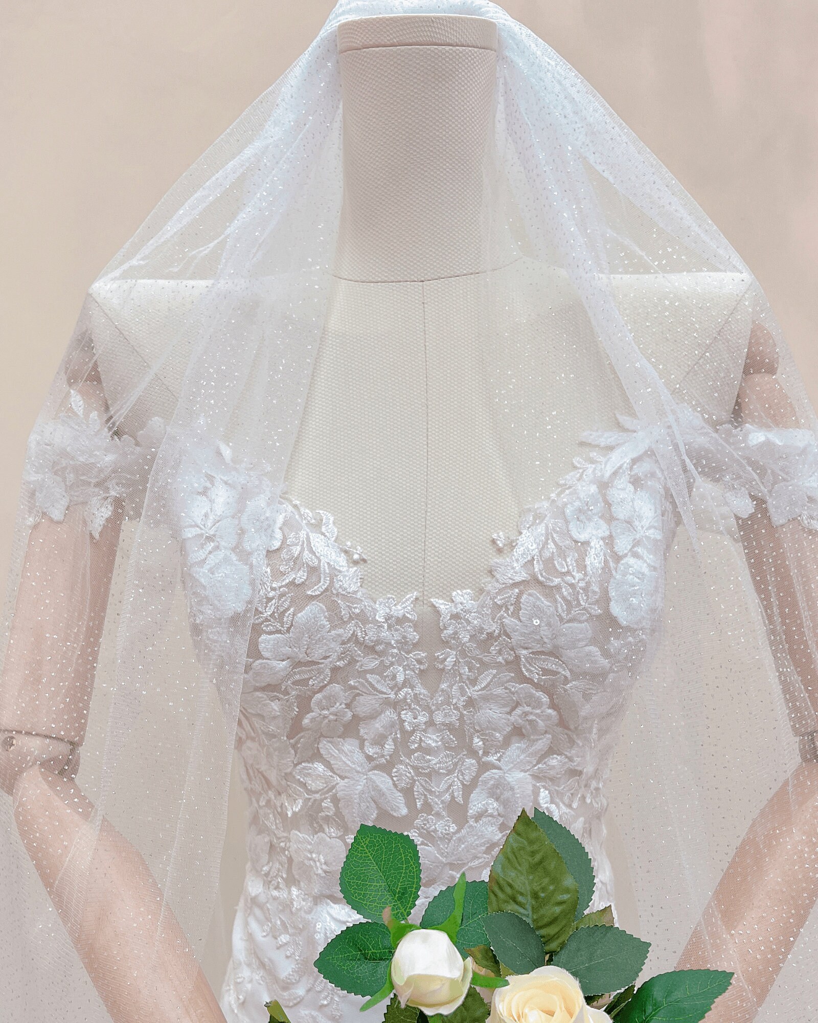 Cathedral Shimmer Veil Shimmering Cathedral Wedding Veil Shimmer ...