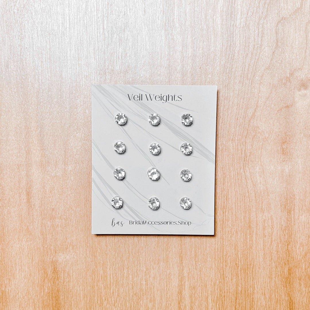 Crystal Veil Weights, Wedding Veil Weights, Magnetic Veil Weights ...