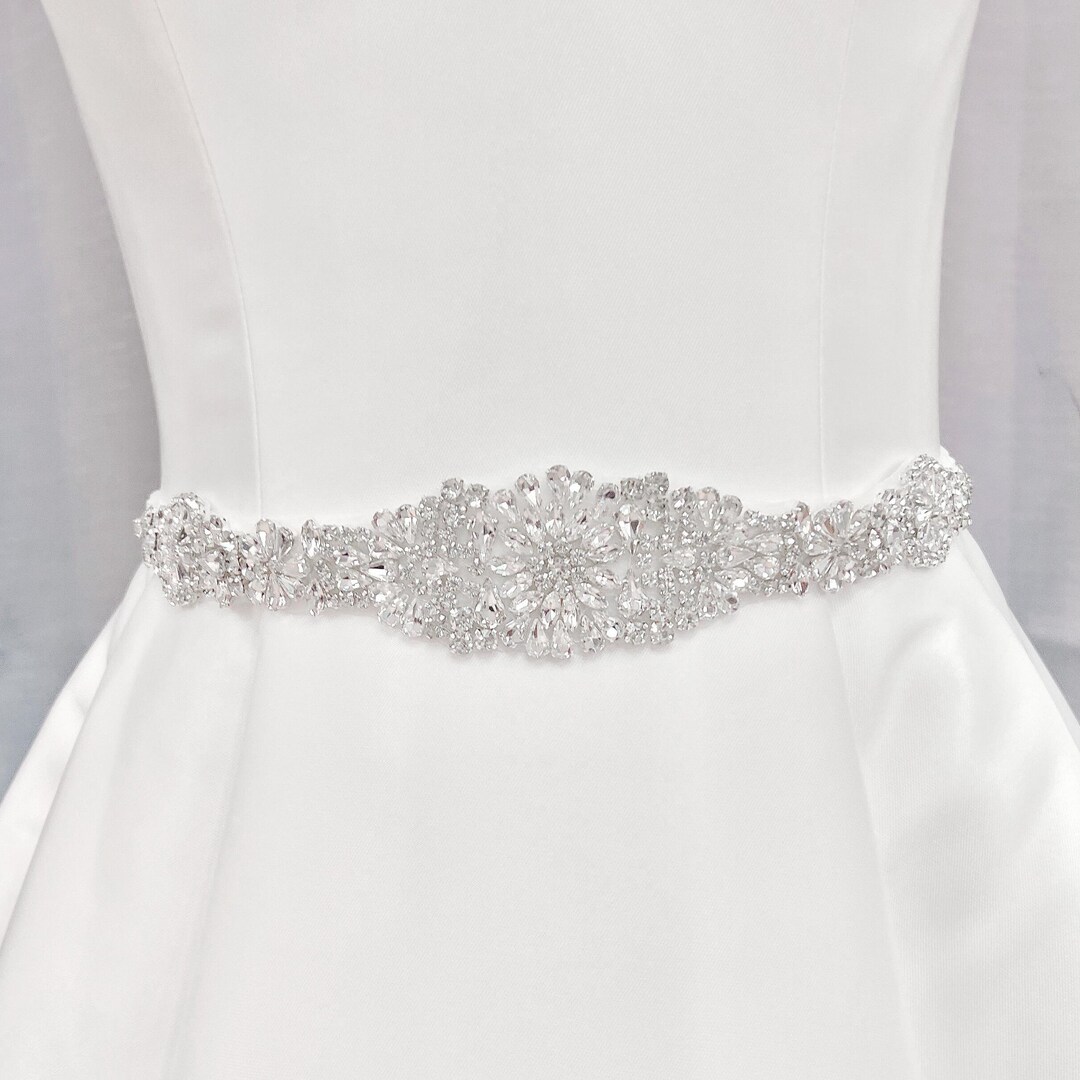 Wedding Sash Beaded, Bridal Gown Sash - Etsy