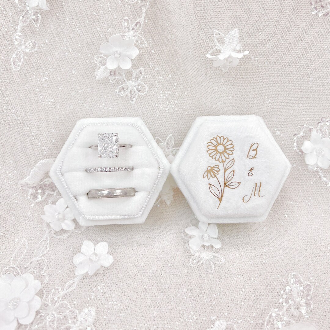 Wedding Ring Boxes for Photos, Personalized Ring Box, Custom Ring Box ...