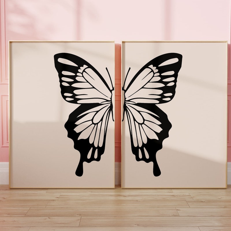 Split Butterfly Art - Etsy