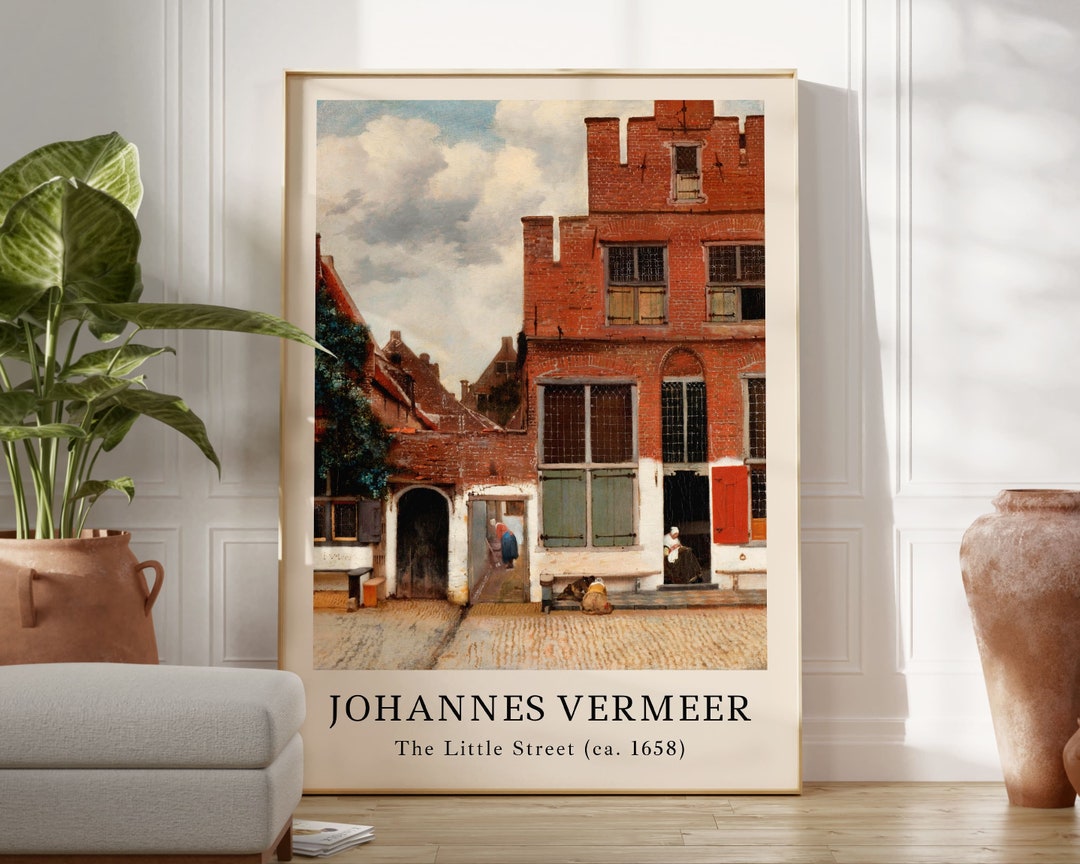 Johannes Vermeer Print, the Little Street Ca. 1658, Johannes Vermeer ...