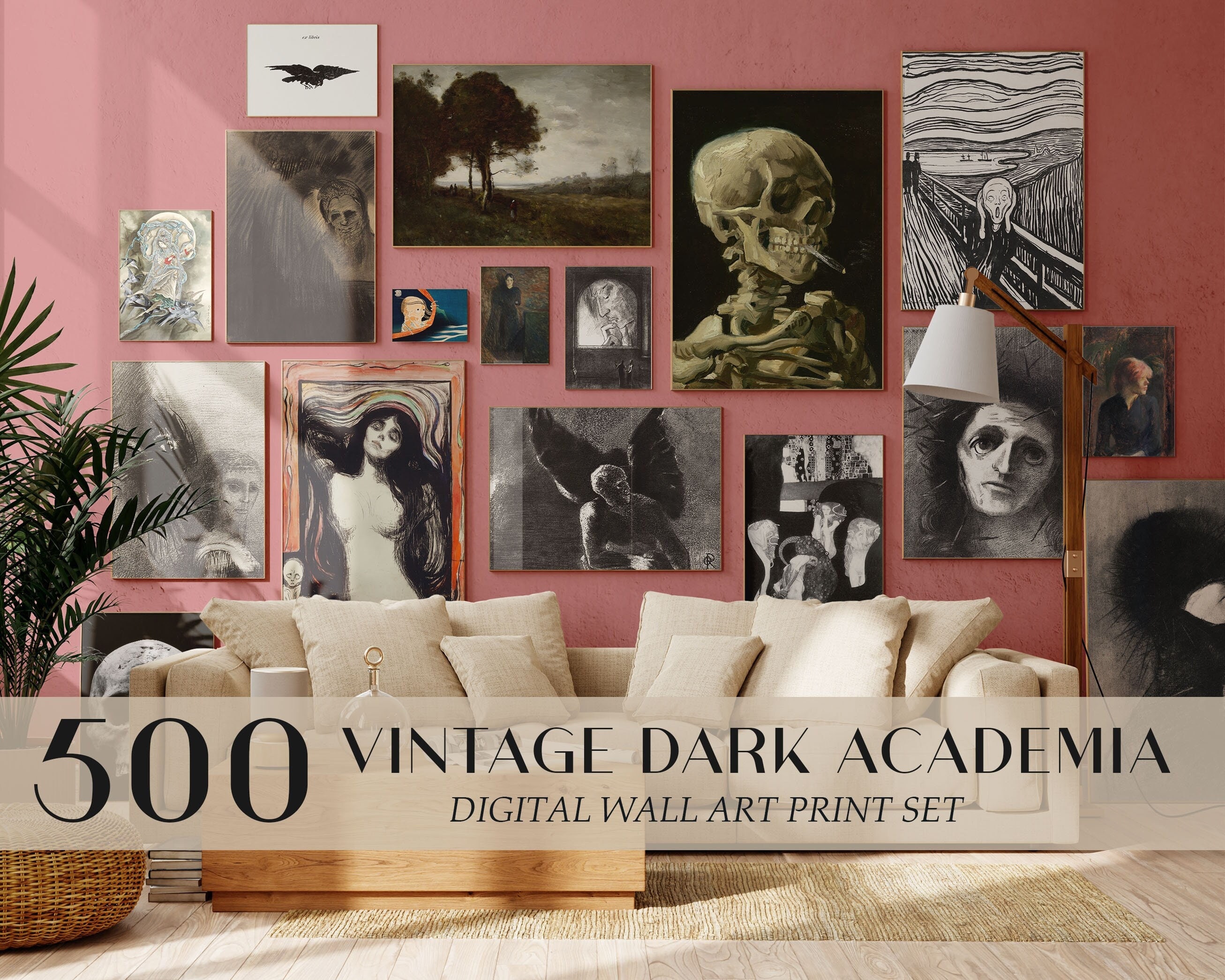 500 Vintage Dark Academia Prints, Vintage Dark Academia Poster Set of ...