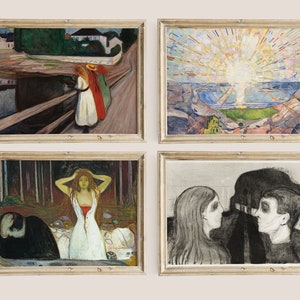 Edvard Munch Set of 18 Prints, Edvard Munch Poster, Edvard Munch Print ...