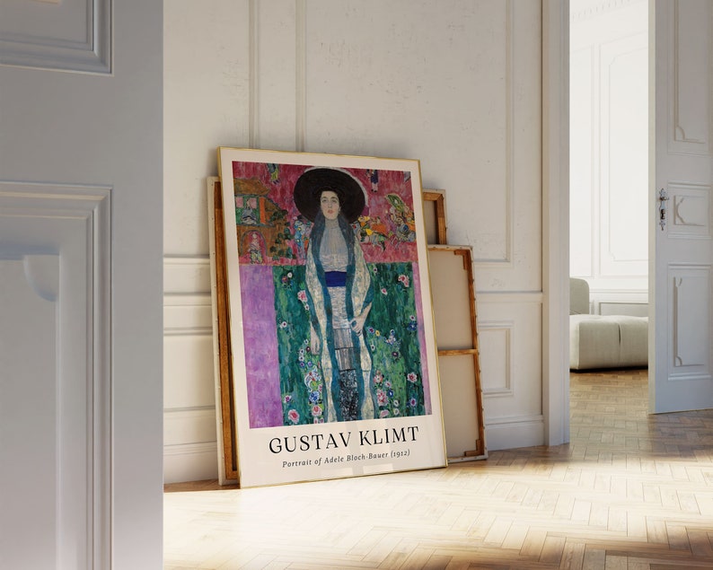 Gustav Klimt Print, Portrait of Adele Bloch-bauer 1912, Gustav Klimt ...
