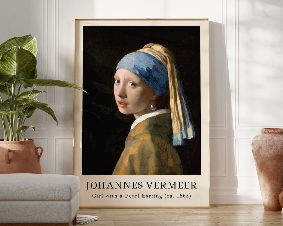 Johannes Vermeer Print, Girl With a Pearl Earring Ca. 1665, Johannes ...