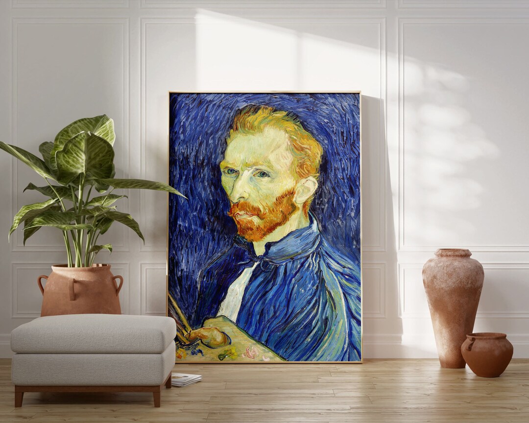 Van Gogh Self-portrait 1889 Vintage Art Print (digital Download) - Etsy