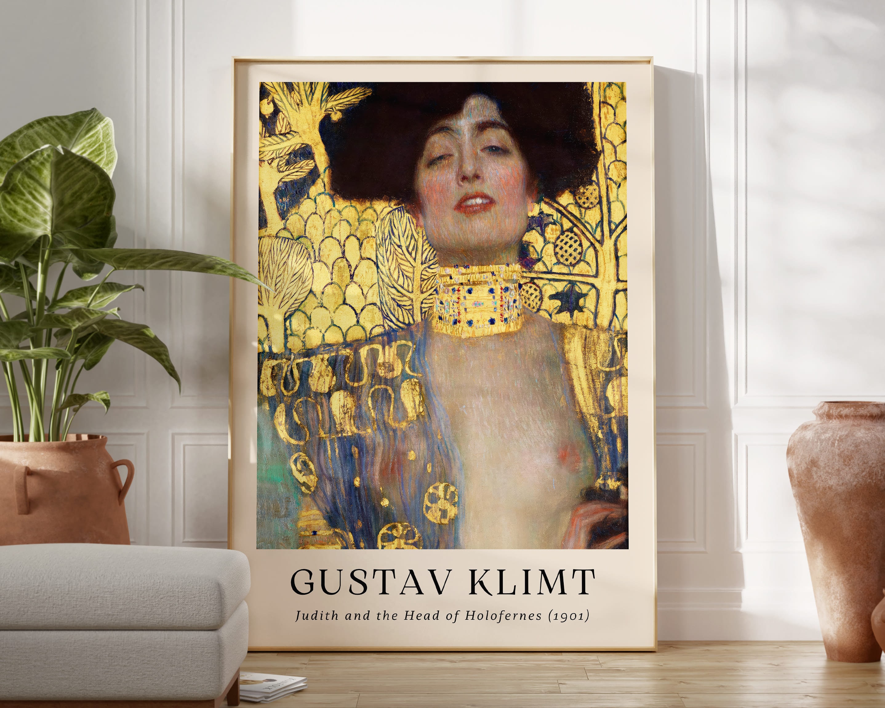Gustav Klimt Print, Judith und der Kopf des Holofernes 1901, Gustav ...