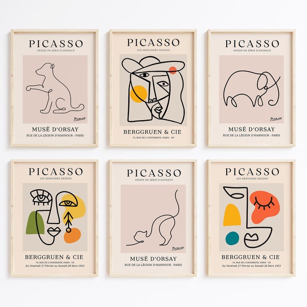 Picasso Print Set - Etsy