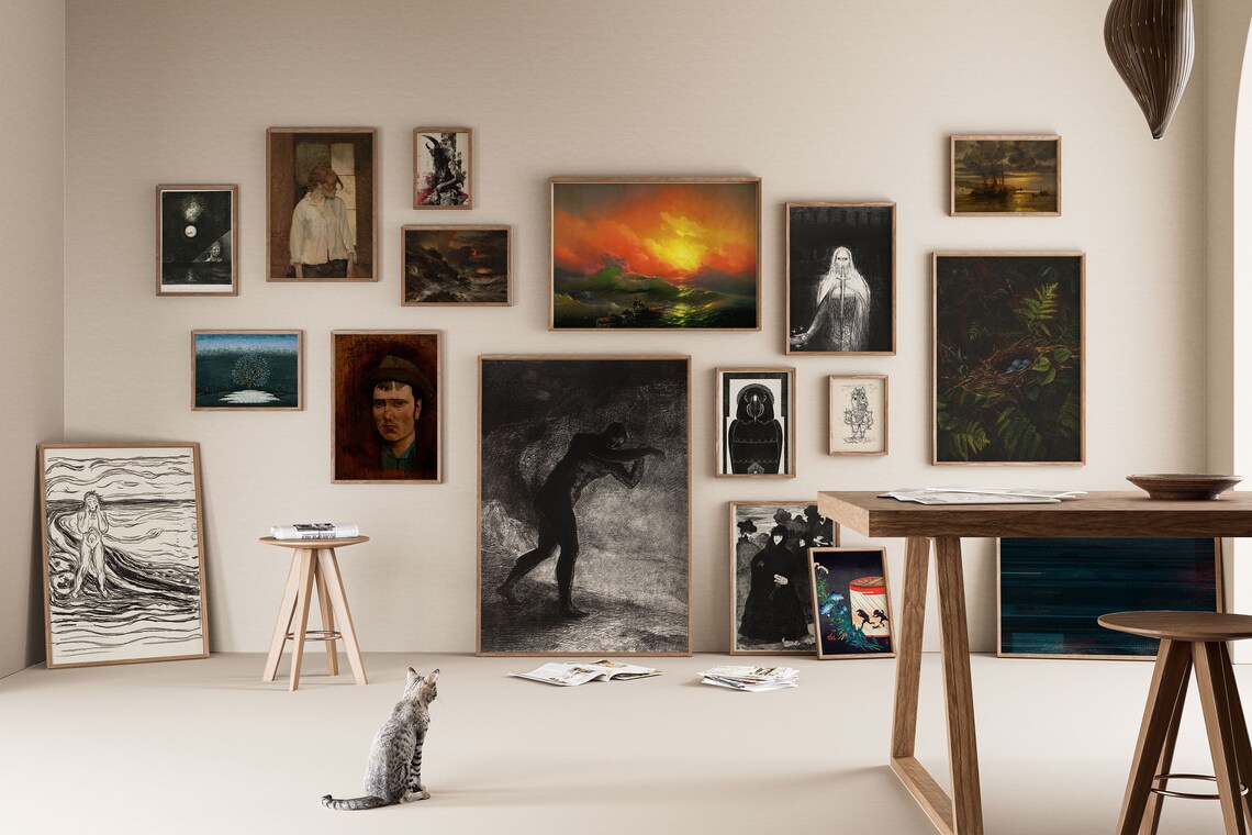 500 Vintage Dark Academia Prints, Vintage Dark Academia Poster Set of ...