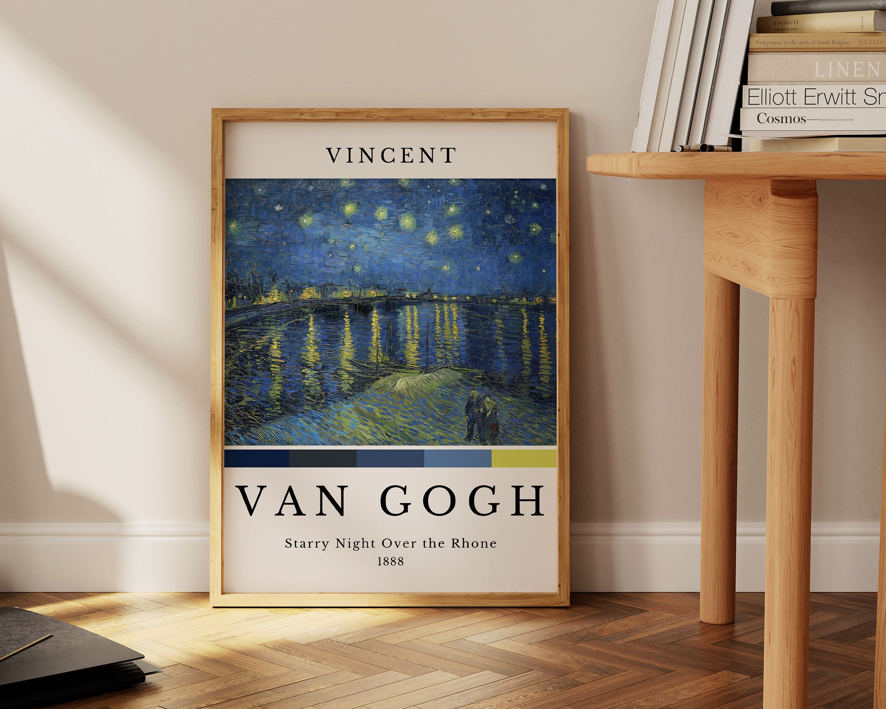 Vincent Van Gogh Poster, Starry Night Over the Rhone 1888, Van Gogh ...