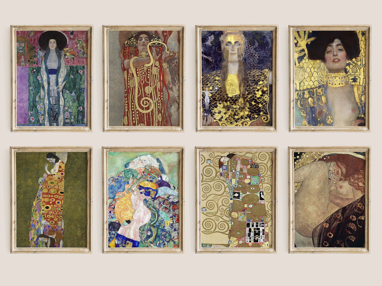Gustav Klimt Prints Set, Vintage Museum Poster Art (digital Download ...