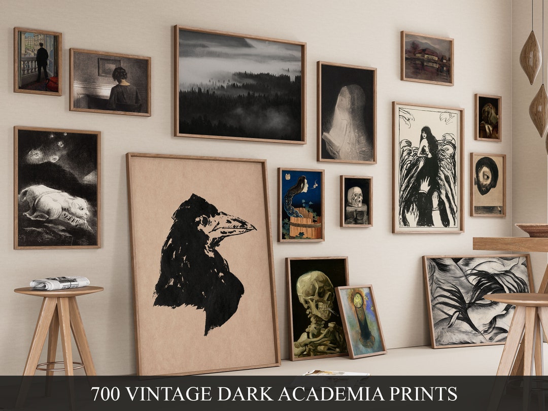 Dark Academia Decor, 700 Vintage Dark Academia Prints Moody, Vintage ...