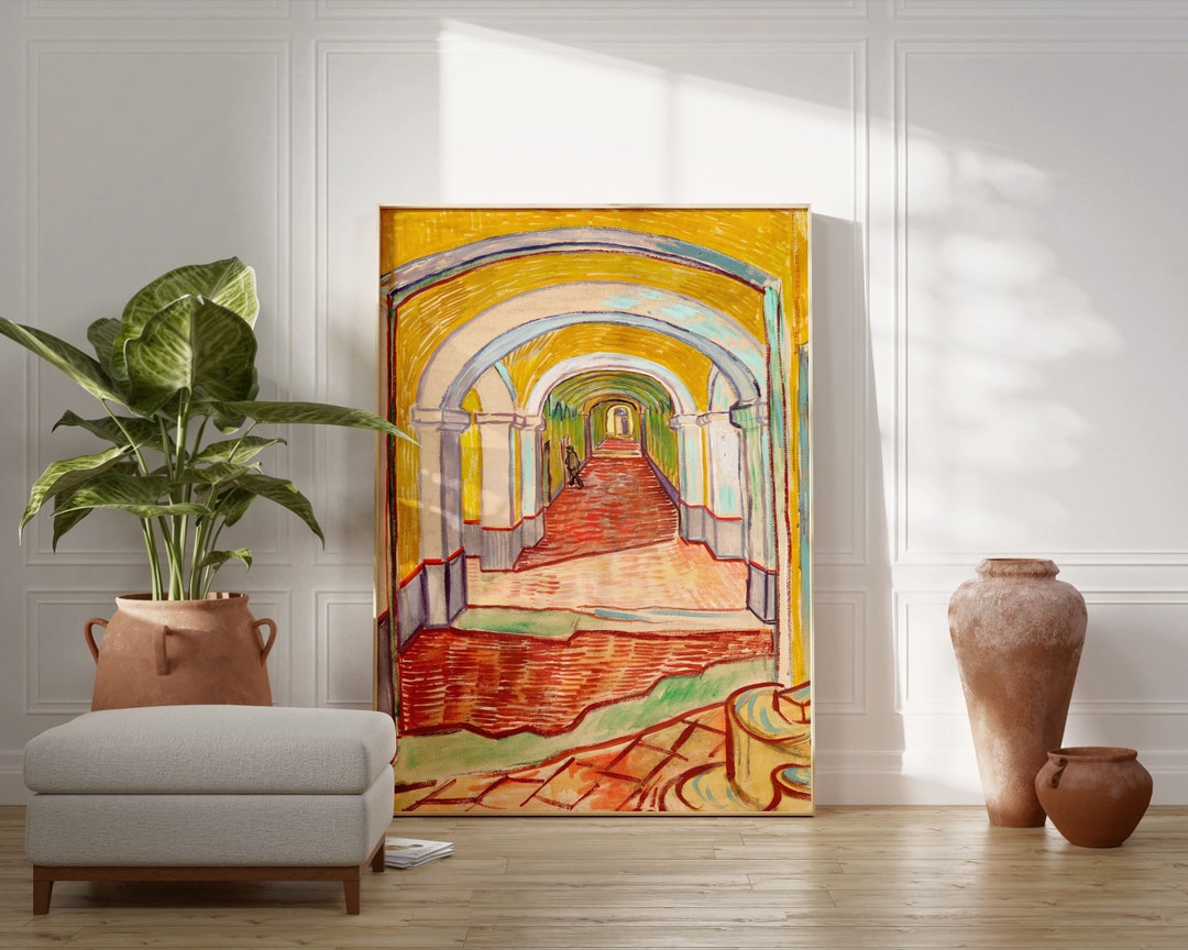 Van Gogh 'corridor in the Asylum' Print, Museum Wall Art (digital ...