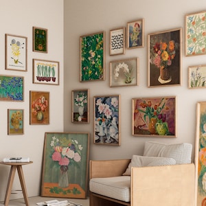 400 Vintage Flower Prints, Botanical Print Set, Floral Wall Art ...