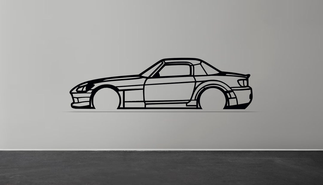 Honda S2000 Silhouette Wall Art - Etsy