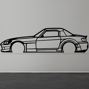 Honda S2000 Silhouette Wall Art - Etsy
