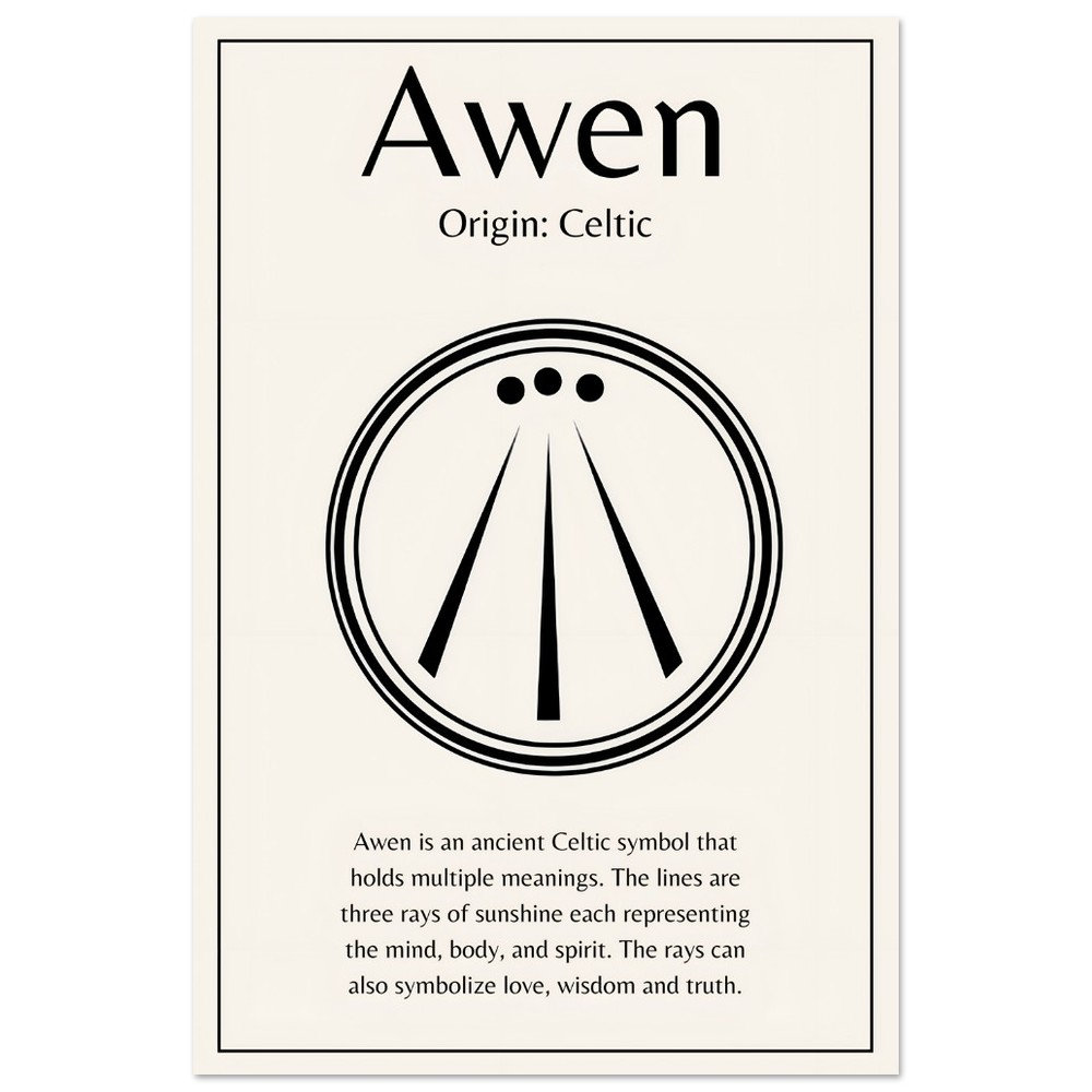 Awen Premium Poster Modern Wall Art Sustainable Materials - Etsy