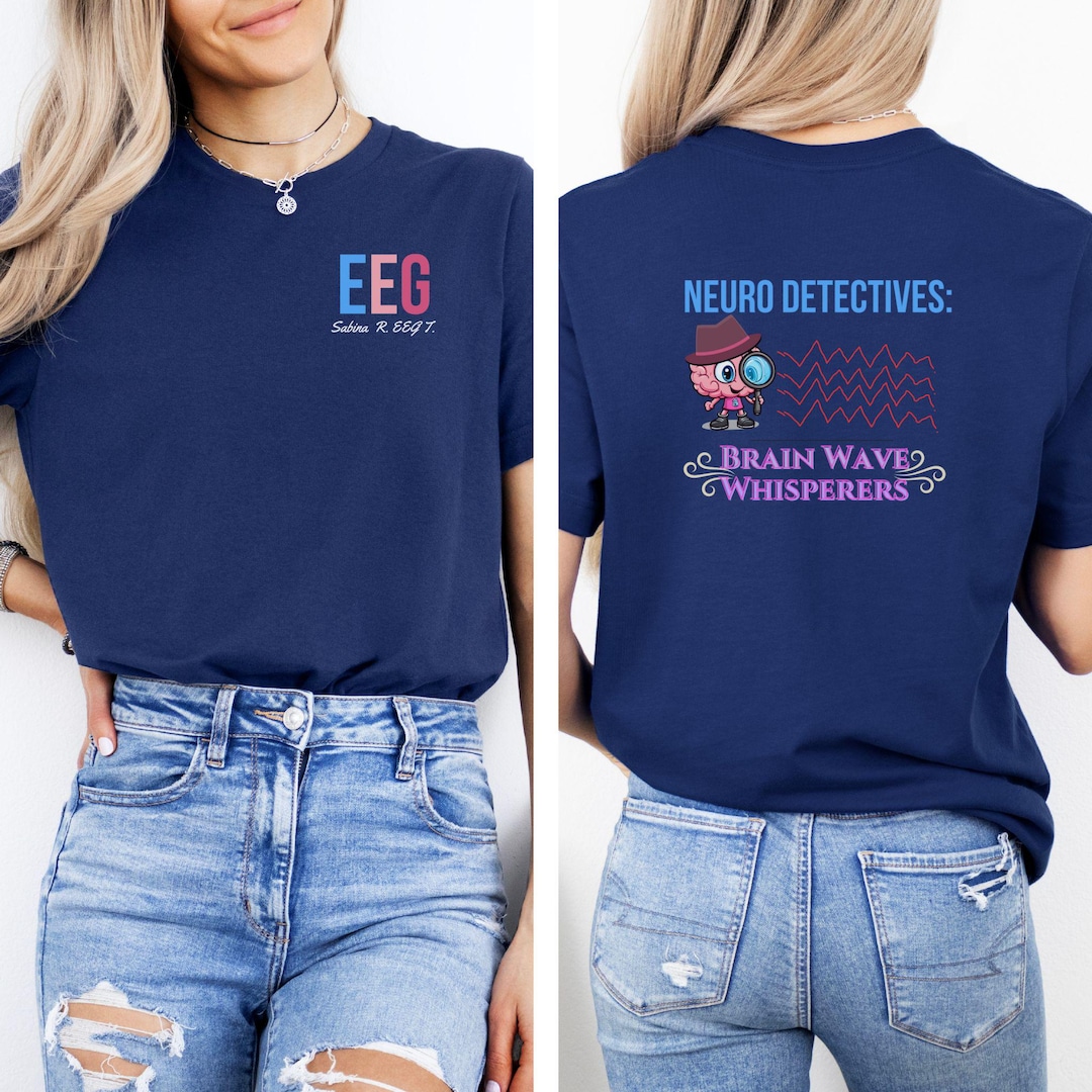 Personalized EEG Neuro Whisper Shirt, Brain Shirt, Neuro Shirt, Neuro ...