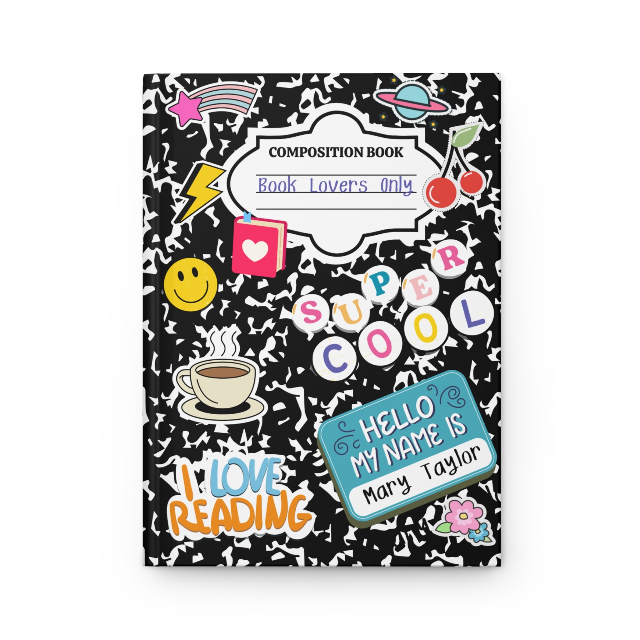 Custom Composition Notebook, Notebook Composition Cover, Reading ...