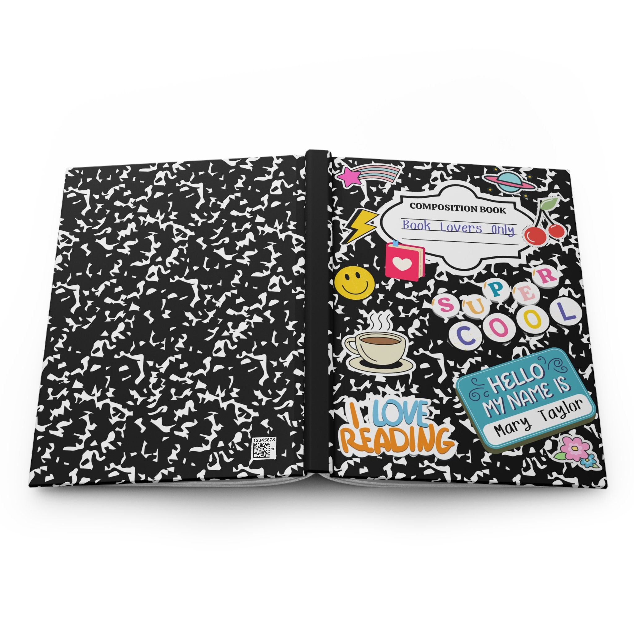 Custom Composition Notebook, Notebook Composition Cover, Reading ...