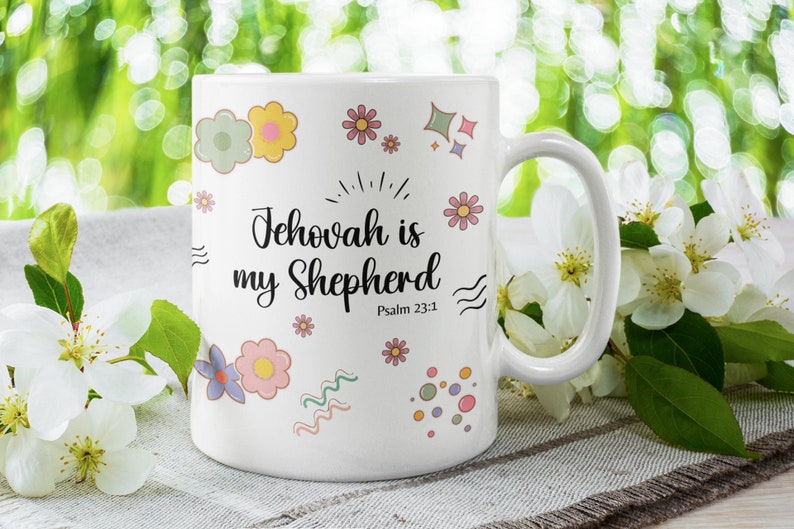 Jehovah is My Shepherd Mug, Scripture Verse Gift - Etsy