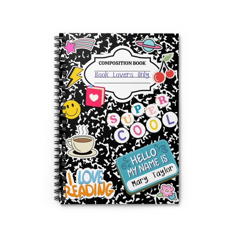 Custom Composition Notebook, Notebook Composition Cover, Reading ...