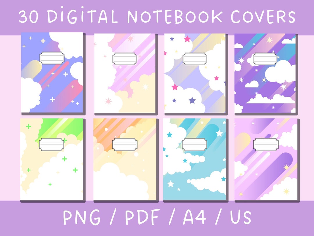 Digital Notebook Covers Cute Digital Notebook Cover Notebook Cover ...