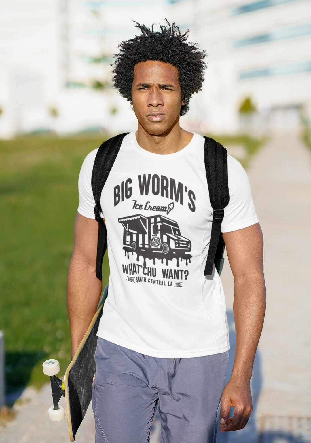 T-shirt Friday Movie 90s Big Worm Ice Cream Truck What'chu - Etsy