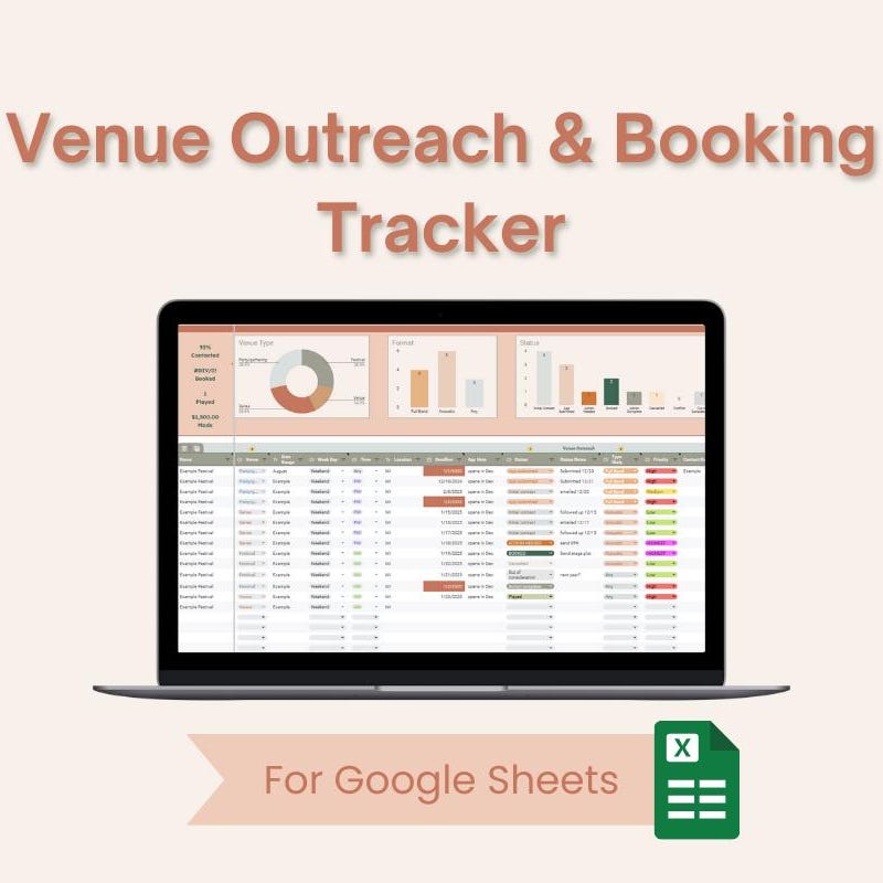 Outreach Tracker Sheet - Etsy