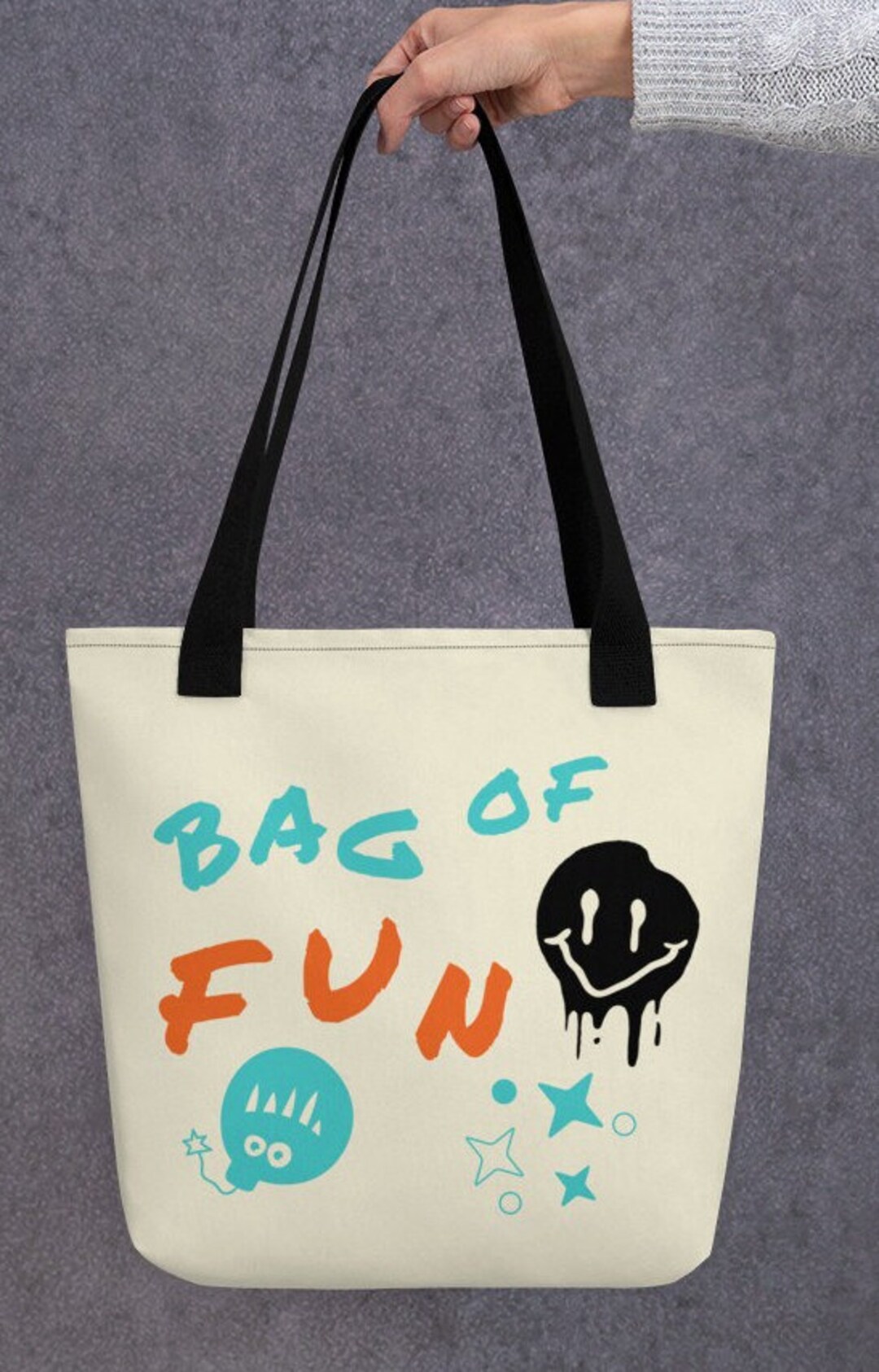 Bag of Fun Tote Bag, Personalize the Tote Bag, Fun Bag, Mom Bag, Busy ...