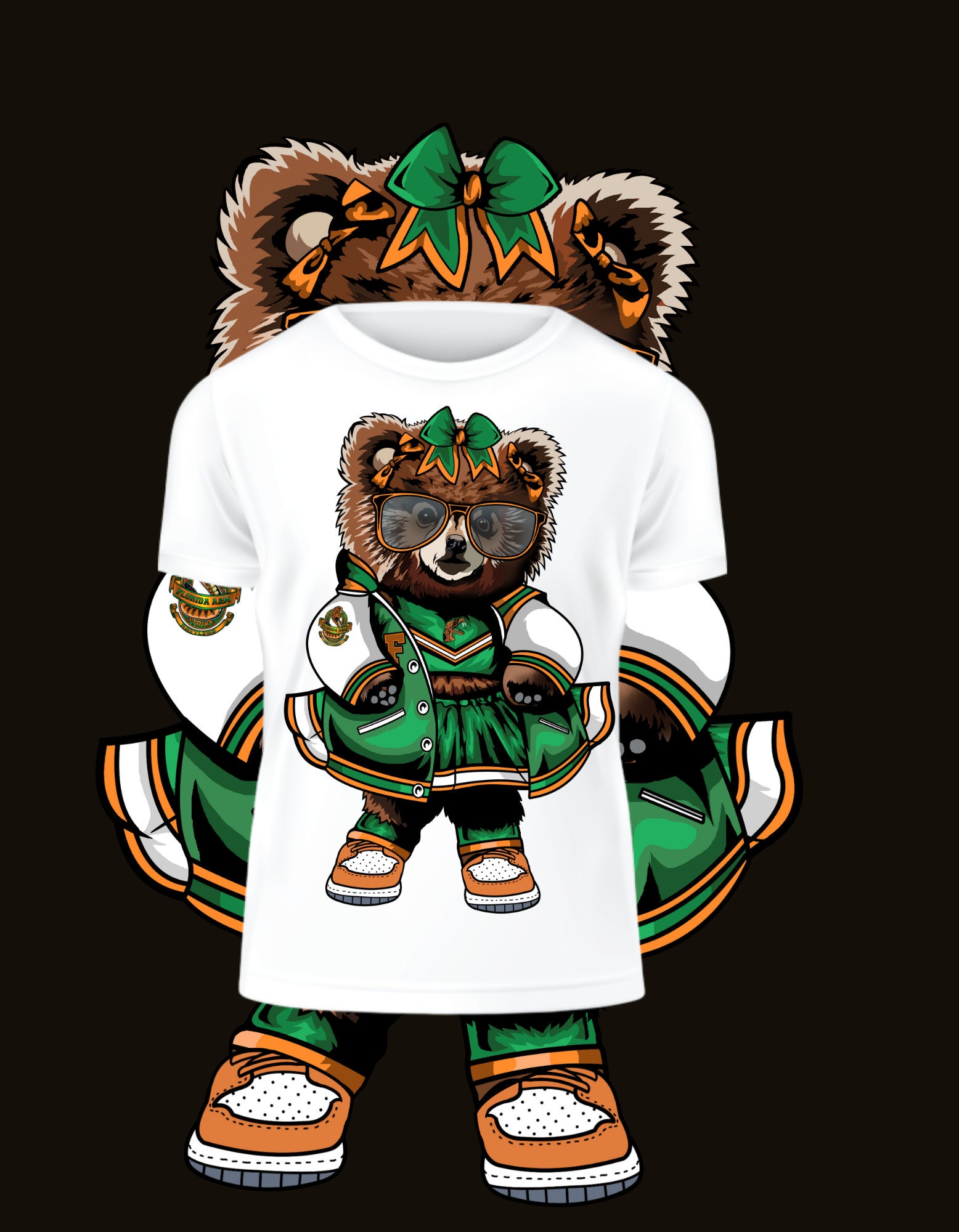 FAMU Girl Teddy Bear Tee - Etsy