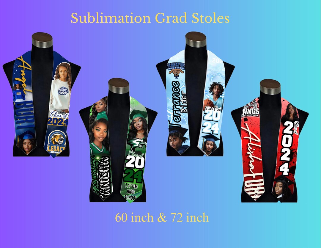 Custom Graduation Stole, Custom Personalized Stole, Custom Photo Stole ...