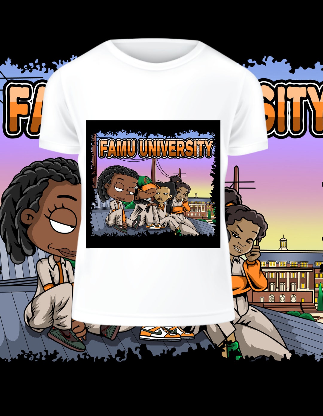 Famu Cartoon T-shirt - Etsy