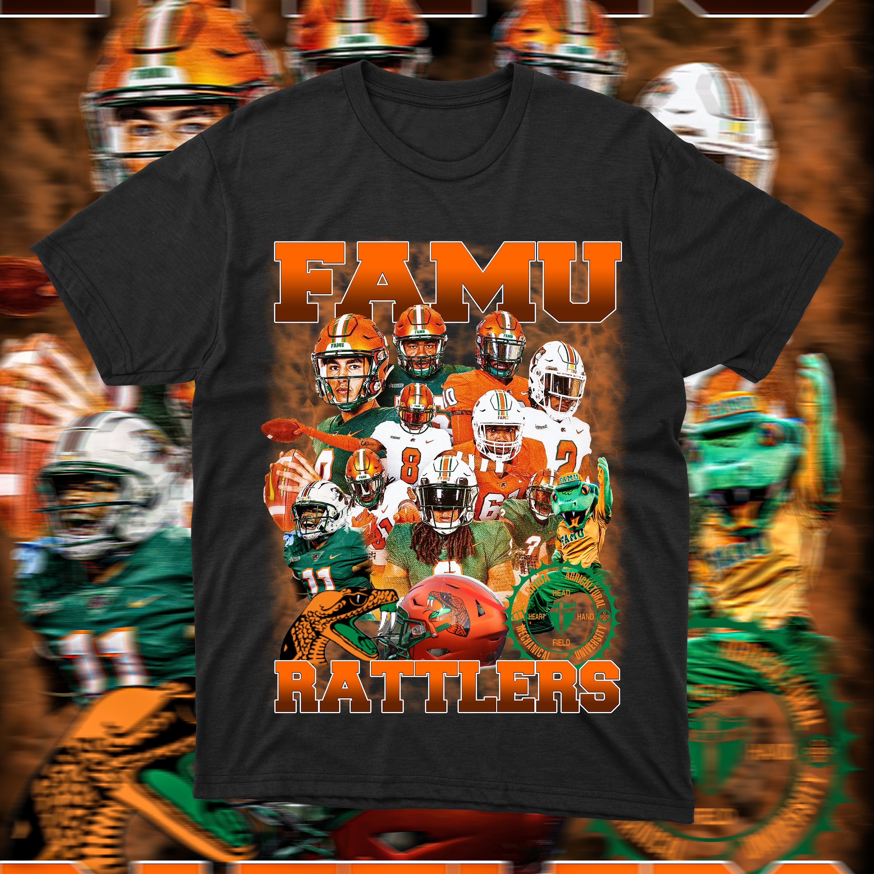 FAMU Rattlers Bootleg Design T-shirt - Etsy