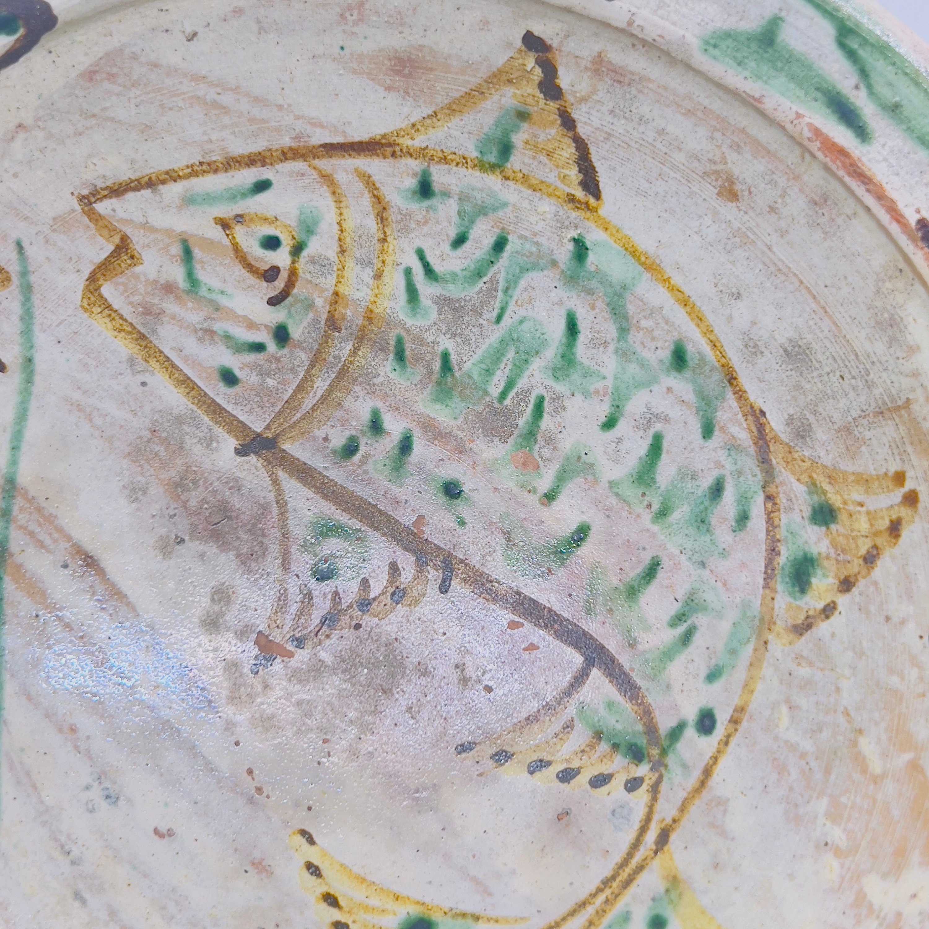 Primitive Vintage Fish Pottery Bowl Ano 1966 - Etsy
